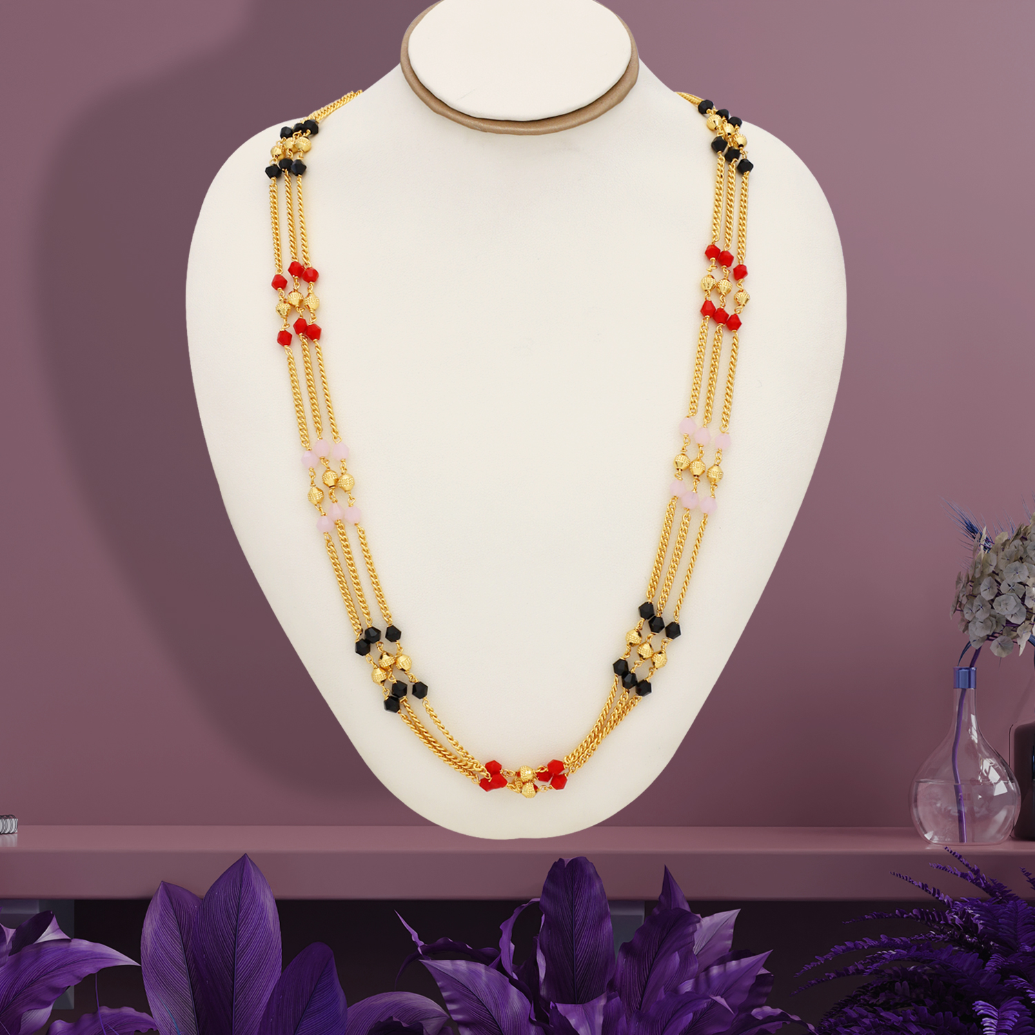 24 K GOLD PLATED MALA-B-112