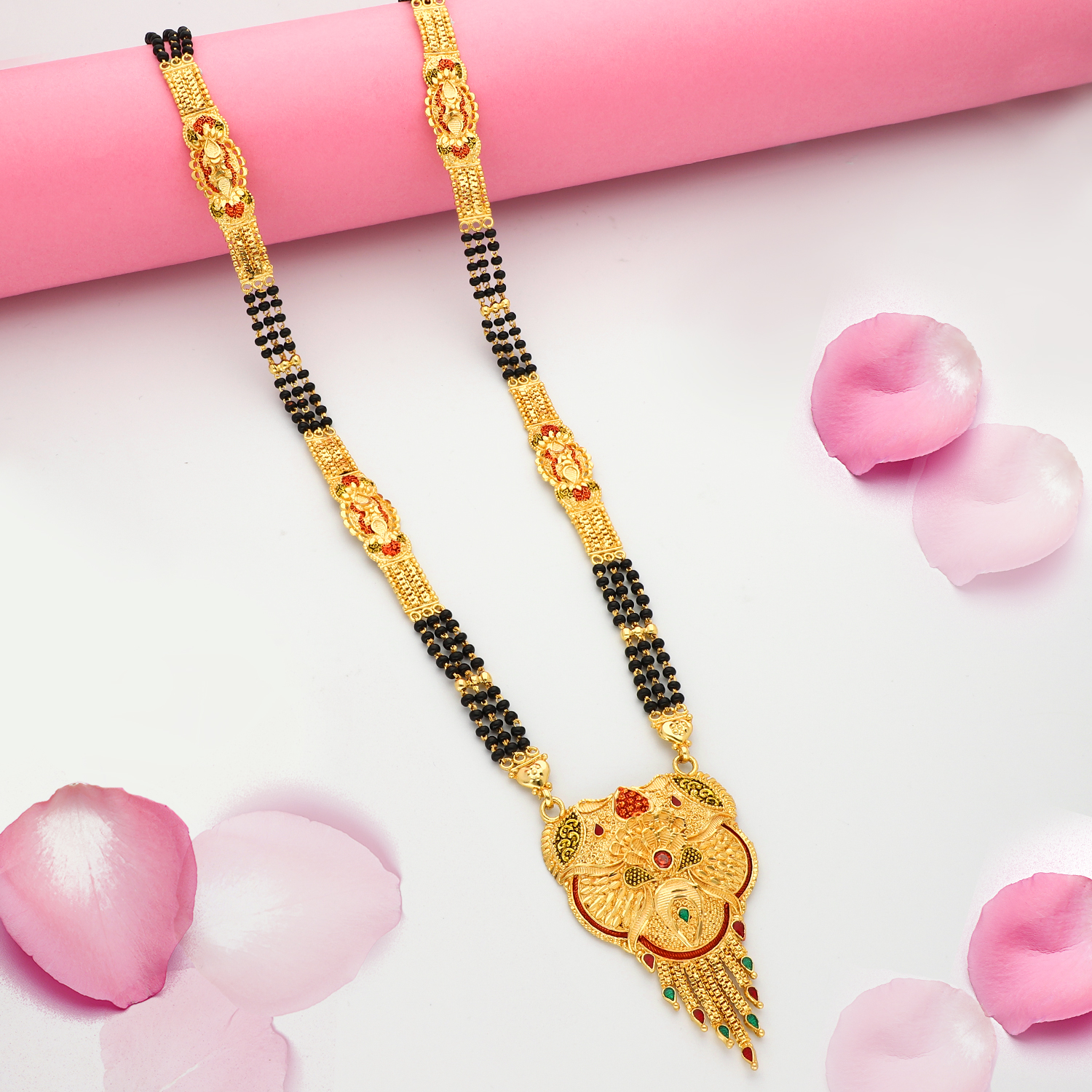 24K GOLD PLATED MANGAL SUTRA - 70476